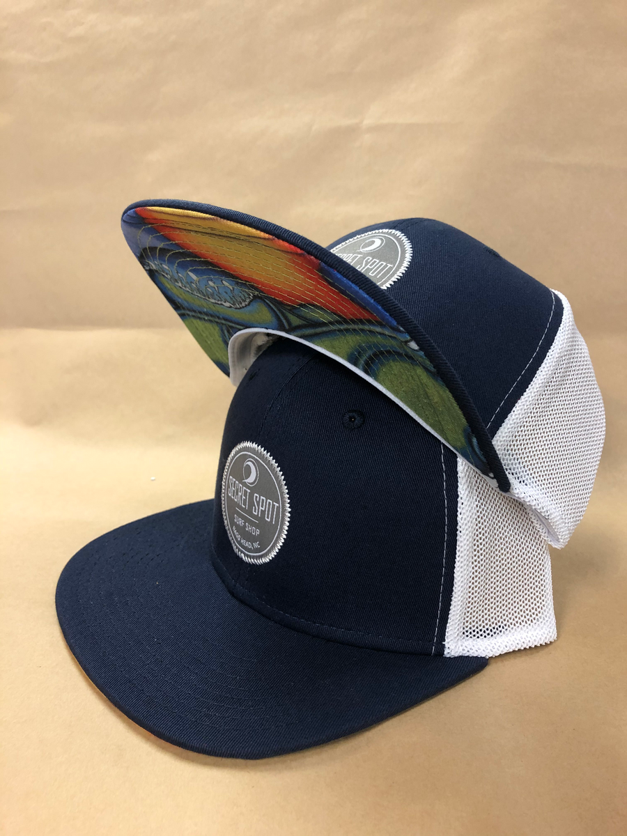 SS Hat Embroidered Logo Flat Brim Hat with Shop Mural – Secret Spot ...