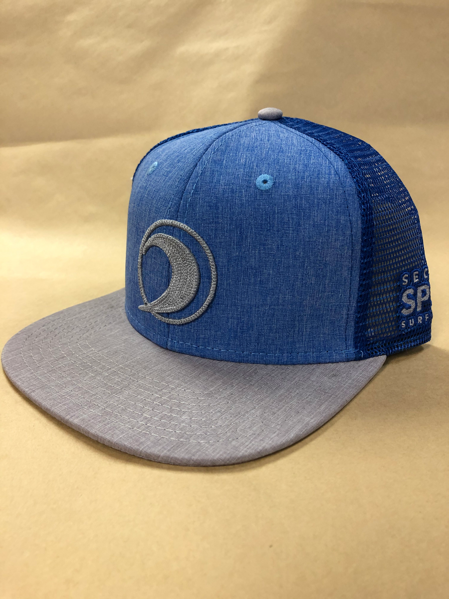 SS Hat Embroidered Logo Flat Brim Hat – Secret Spot Surf Shop